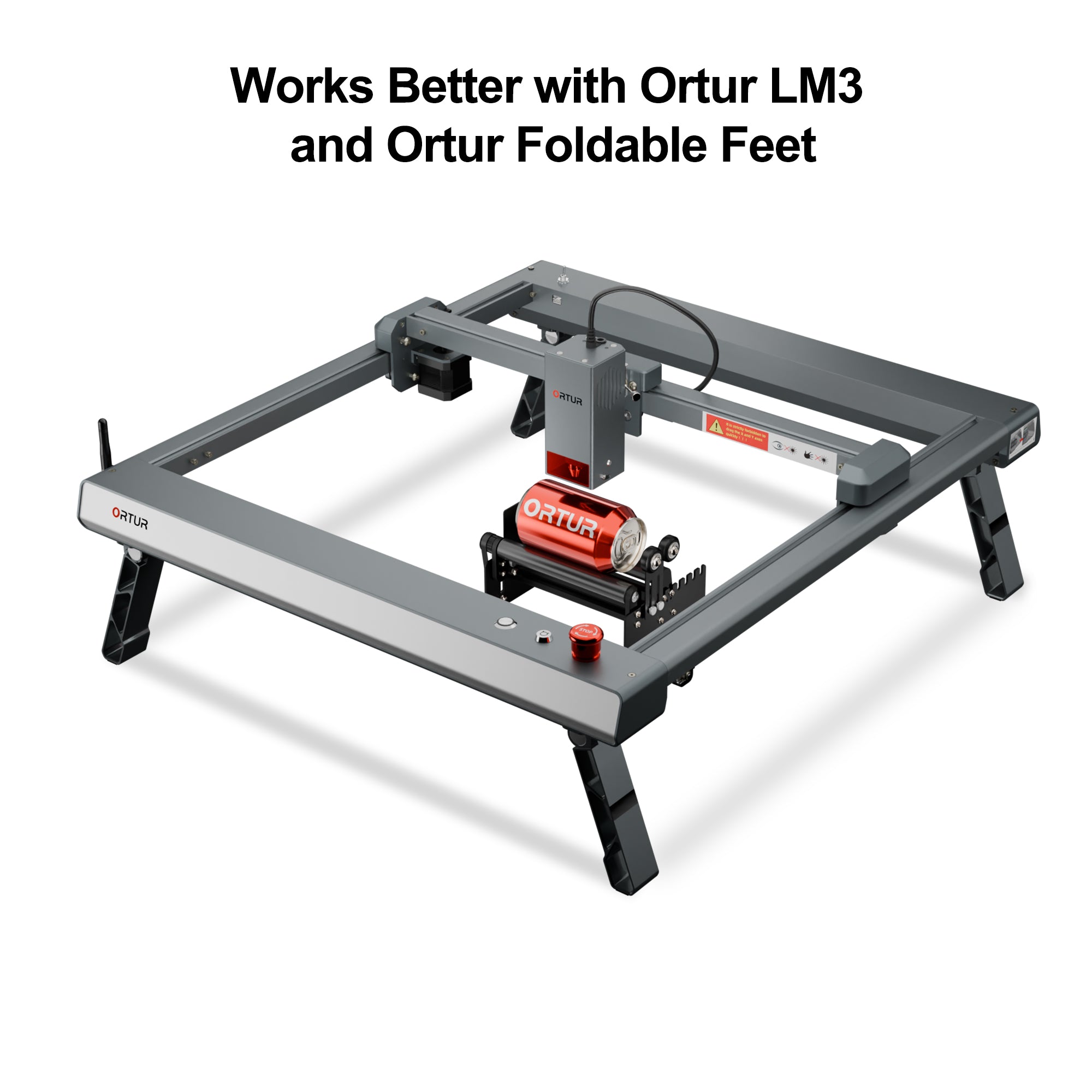 Ortur YRR 2.0 Rotary Roller for Cylinder Laser Engraving