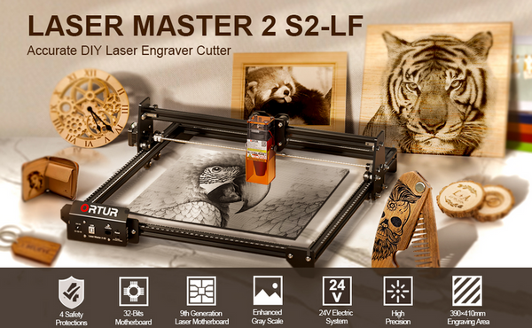Ortur Laser Master 2 S2 Laser Engraving & Cutting Machine (5W/1.6W/10W