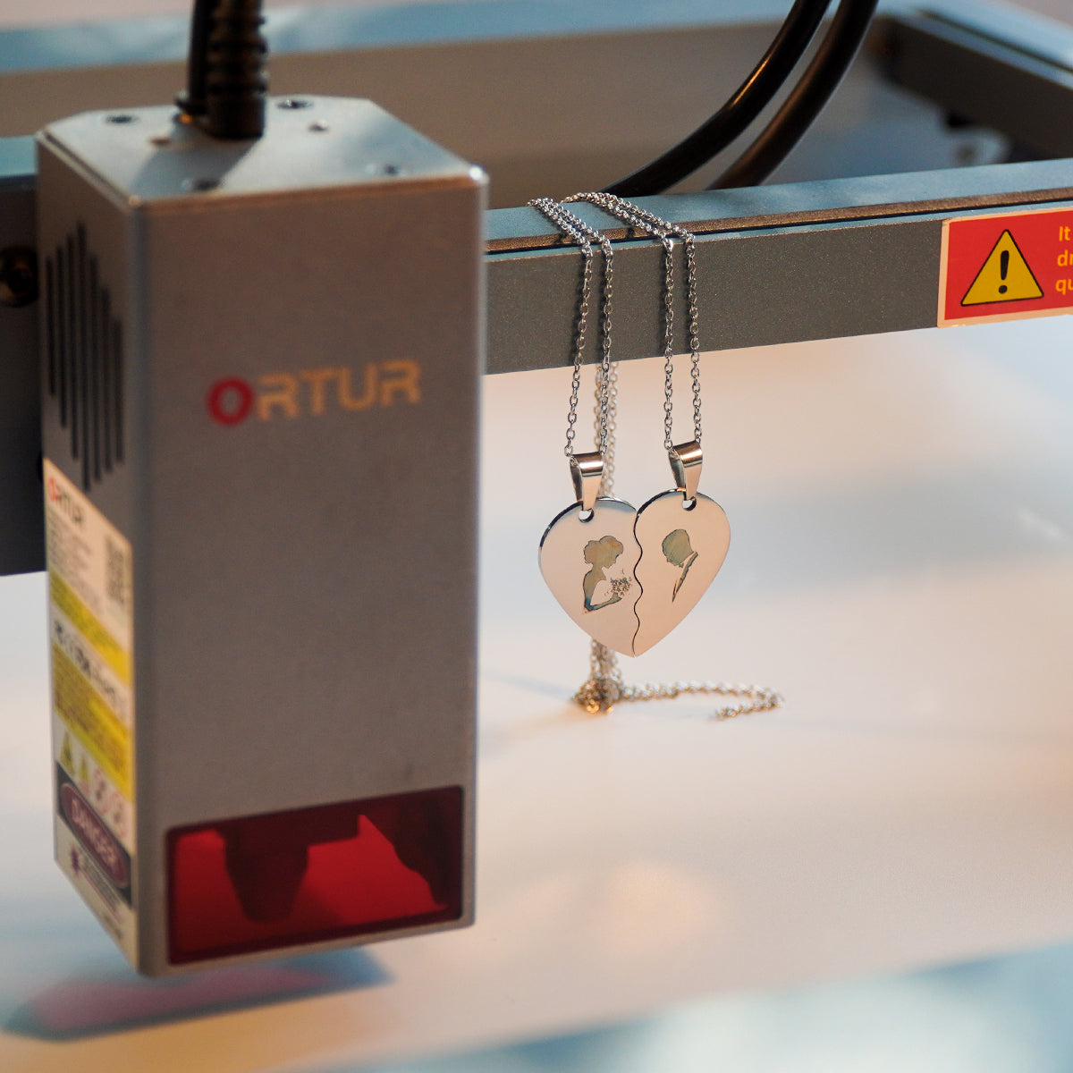 Ortur Stainless Steel Necklace for Laser Engraving (2 Sets)