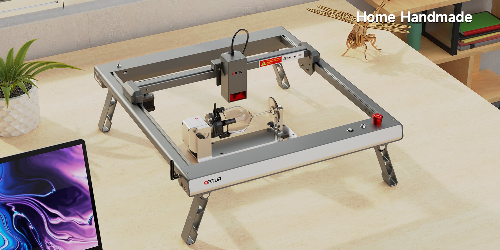 Ortur Y-axis Rotary Chuck for Laser Engraver (YRC1.0)