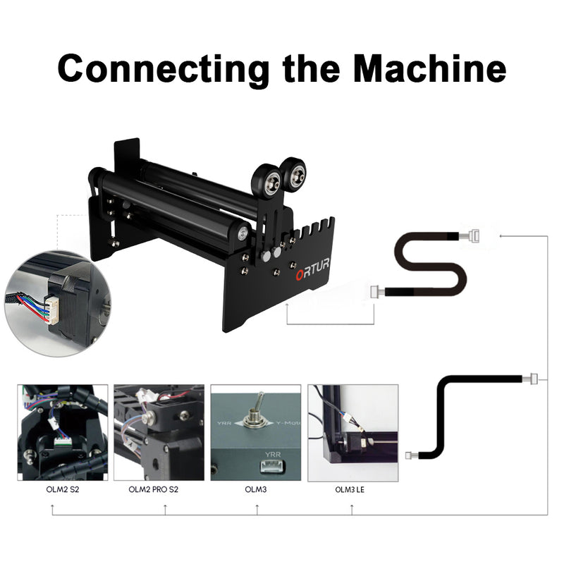 Ortur YRR 2.0 Rotary Roller for Cylinder Laser Engraving