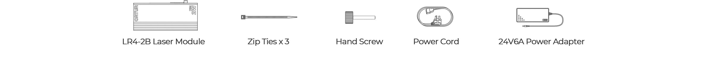 2W LR4-2B 1064nm Infrared Laser Module for Ortur Laser Engraver