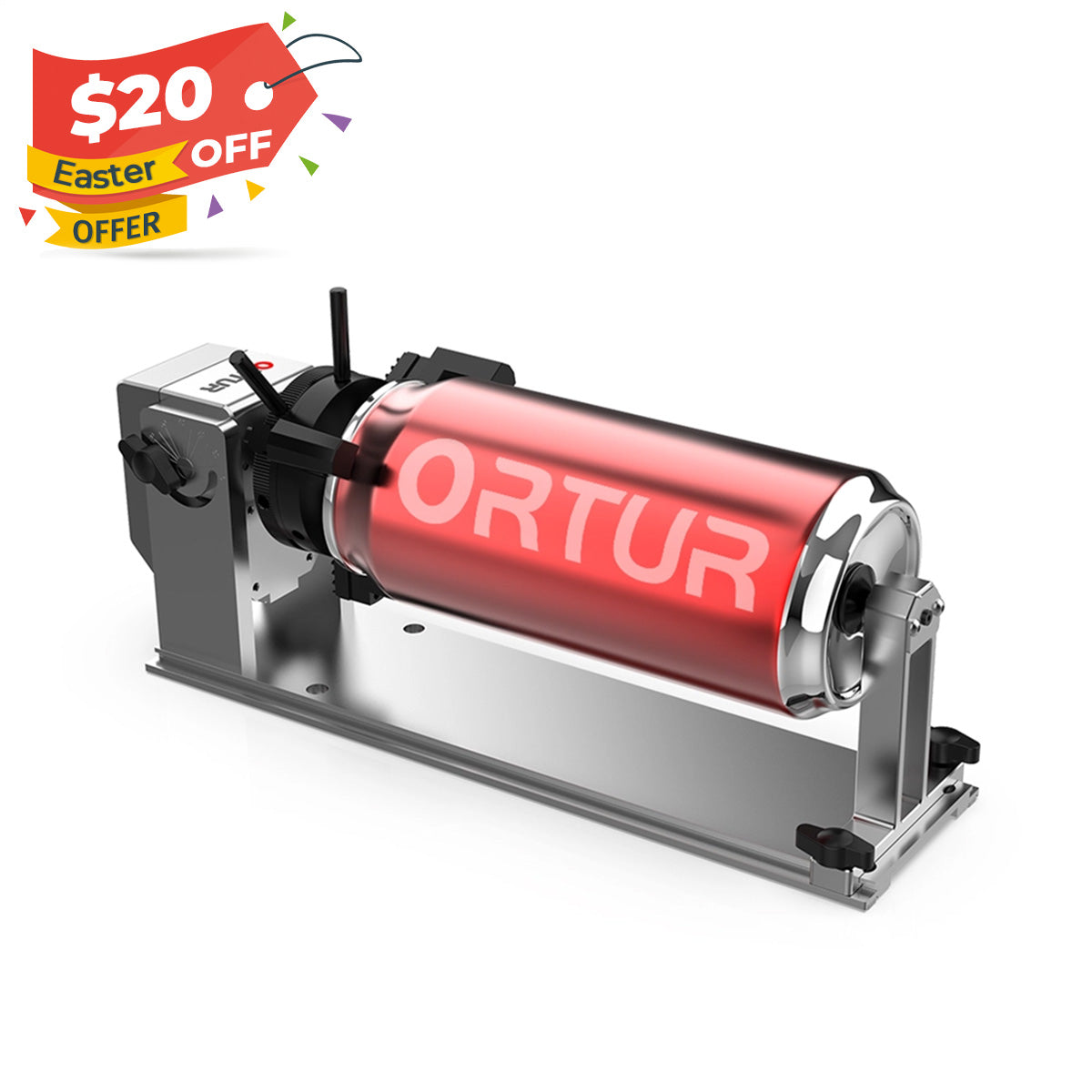 Rotary Chuck for Laser Engraver, YRC1.0 Y-axis Rotary | Ortur