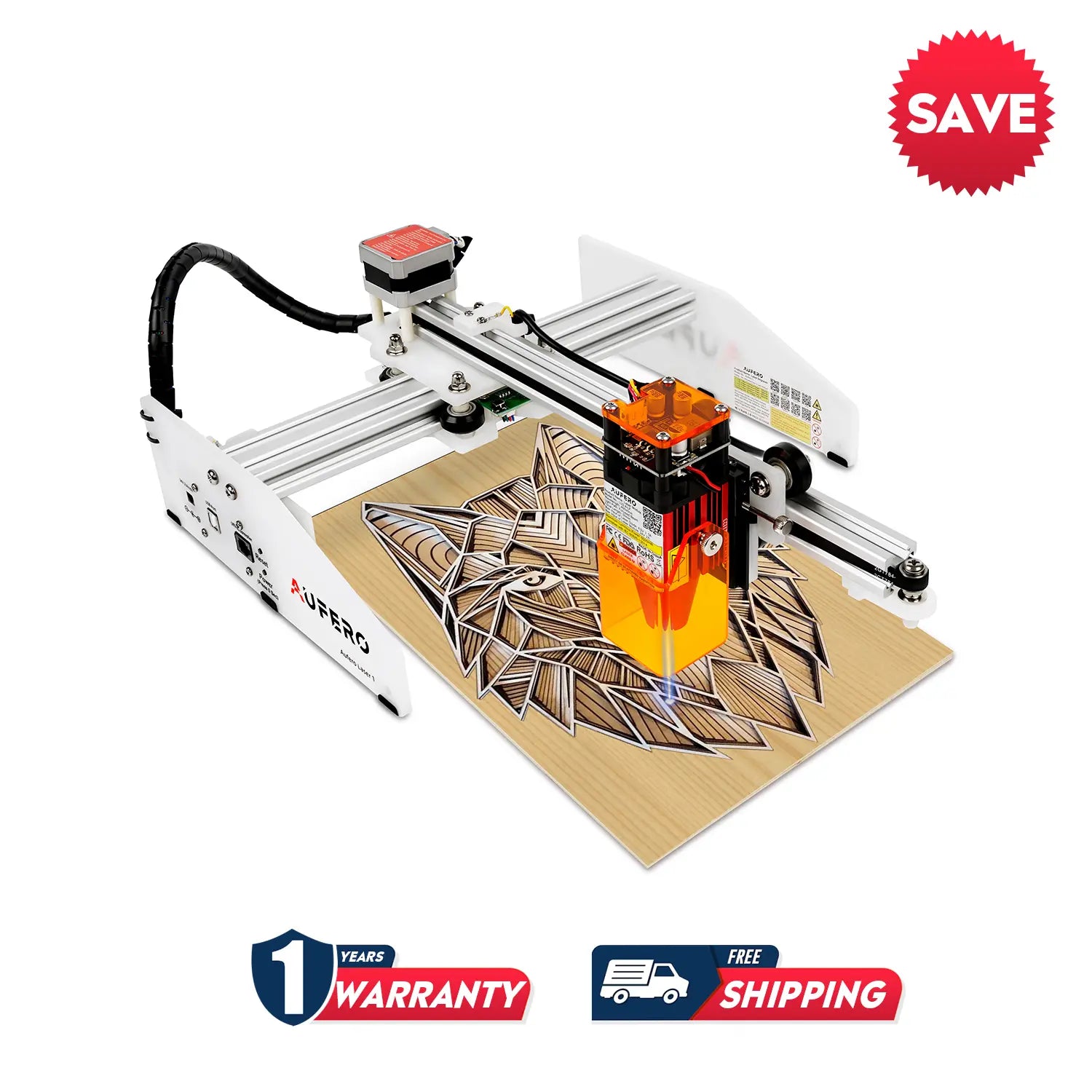 [Pre-owned]Aufero AL1 Laser Engraving & Cutting Machine 5,000mm/min