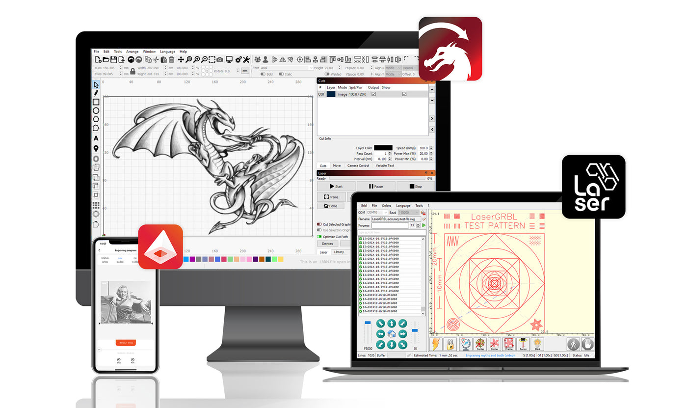 Ortur H20 Laser Engraving & Cutting Machine 2W IR/10W/20W/40W