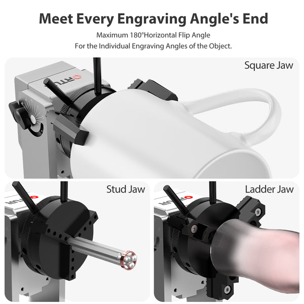 Ortur Y-axis Rotary Chuck for Laser Engraver (YRC1.0)